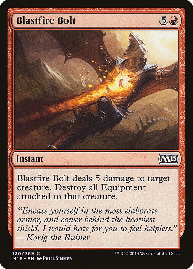 Blastfire Bolt - Magic 2015 (M15) - Magic: The Gathering - TCGplayer.com