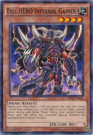 Evil HERO Infernal Gainer (Shatterfoil) - Battle Pack 3: Monster League ...