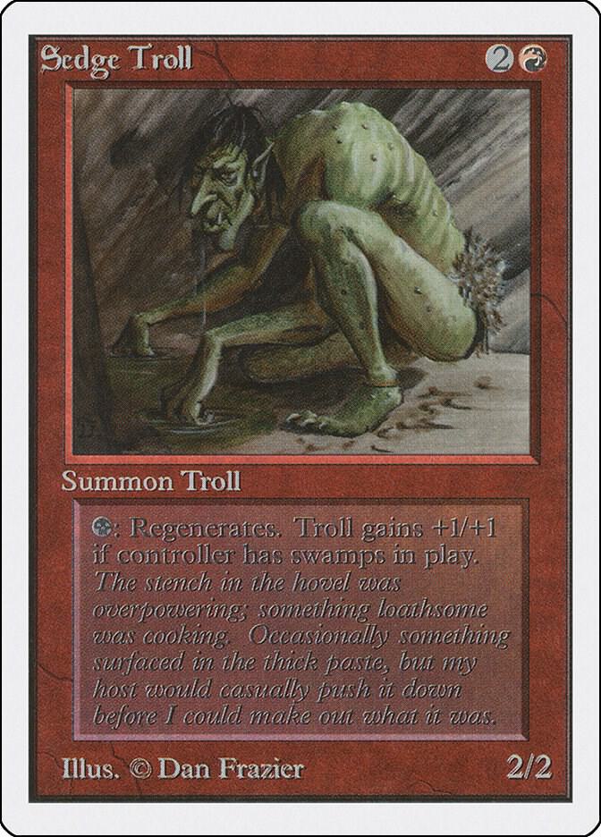 Sedge Troll - Unlimited Edition - Magic: The Gathering - TCGplayer.com