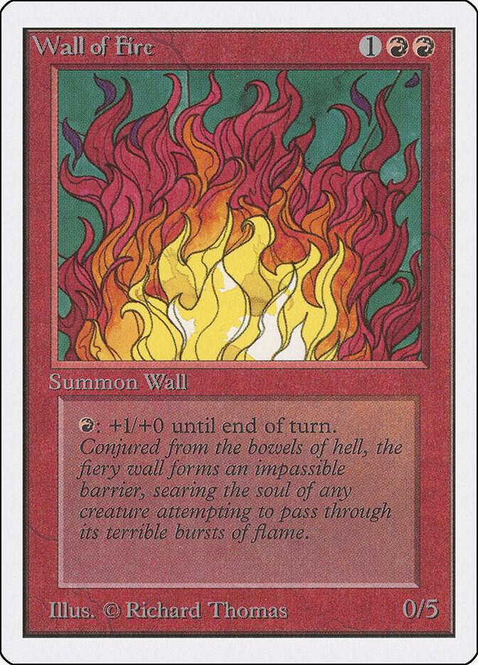 Wall of Fire - Unlimited Edition - Magic: The Gathering - TCGplayer.com