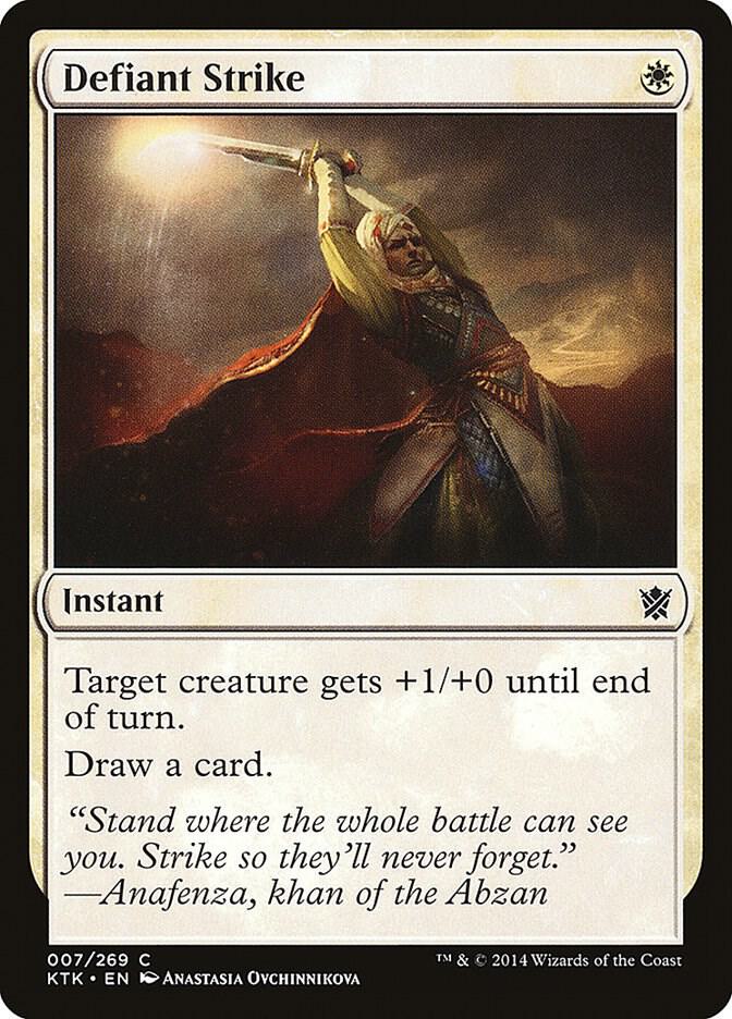 Defiant Strike - Khans of Tarkir - Magic: The Gathering - TCGplayer.com