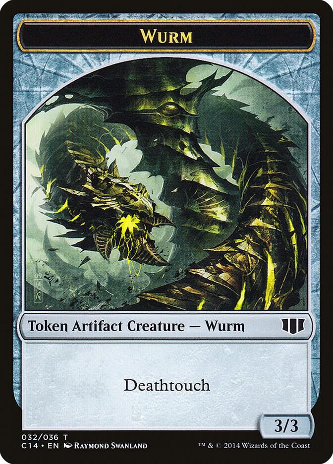 Wurm (032) // Goat Double-sided Token - Commander 2014 - Magic: The ...