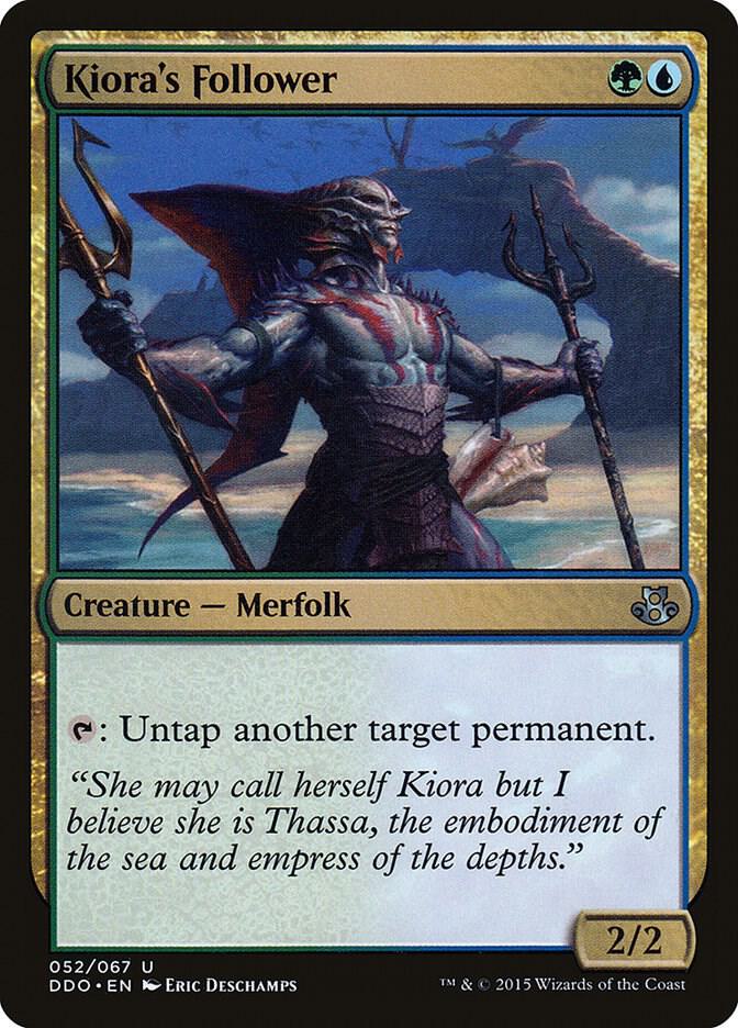 Kiora's Follower - Duel Decks: Elspeth vs. Kiora - Magic: The Gathering ...
