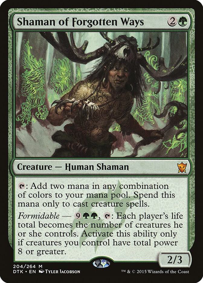 Shaman of Forgotten Ways - Dragons of Tarkir - Magic: The Gathering ...