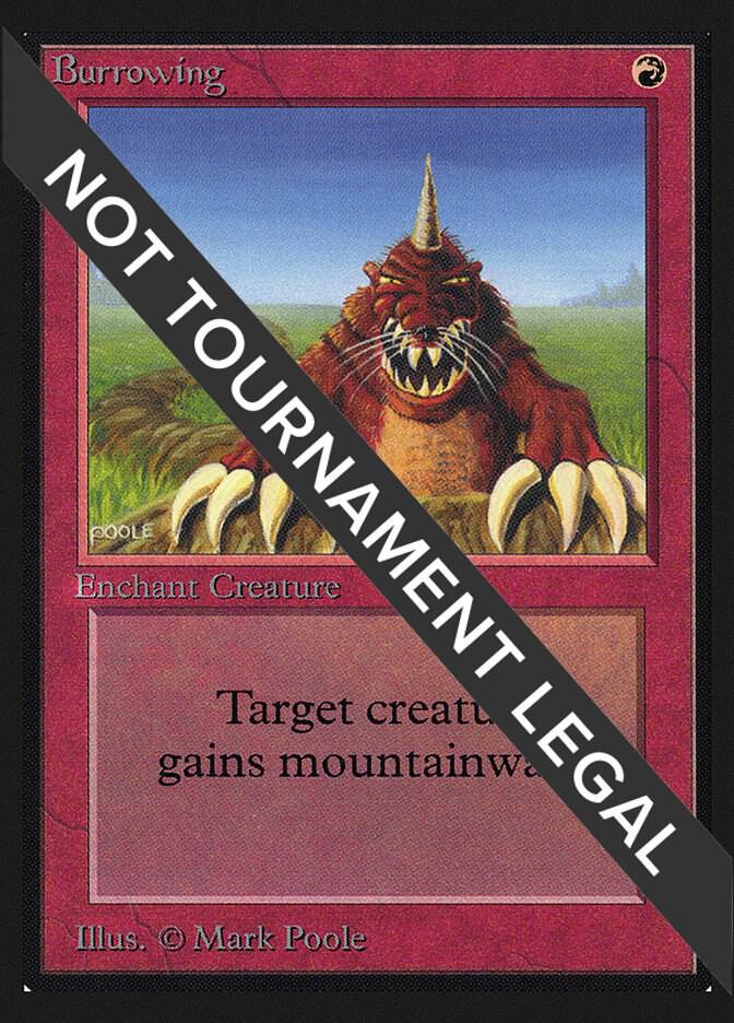 Burrowing (IE) - International Edition - Magic: The Gathering ...