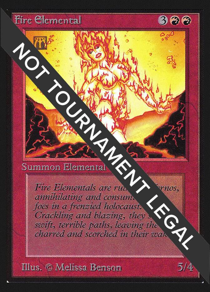 Fire Elemental (IE) - International Edition - Magic: The Gathering ...