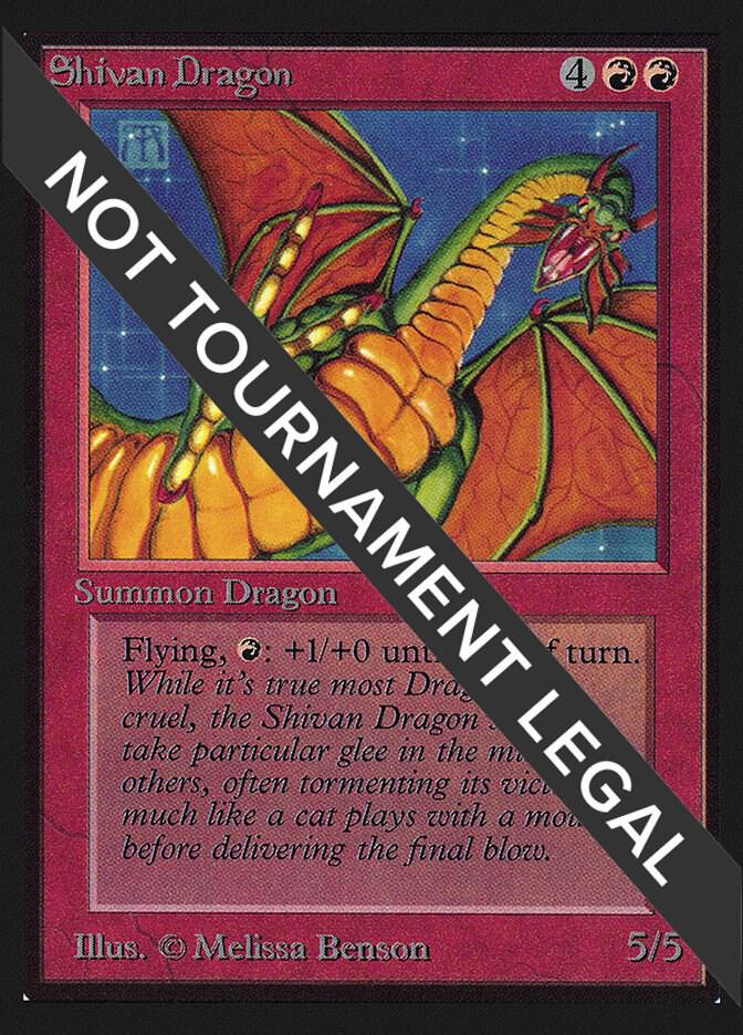Shivan Dragon (IE) - International Edition - Magic: The Gathering ...