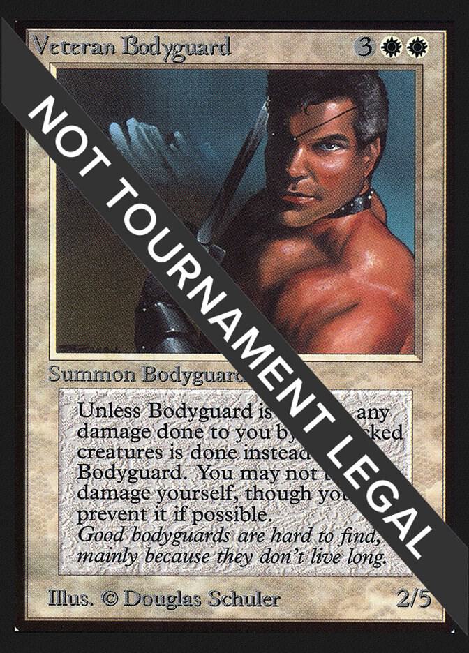 Veteran Bodyguard (IE) - International Edition - Magic: The Gathering ...