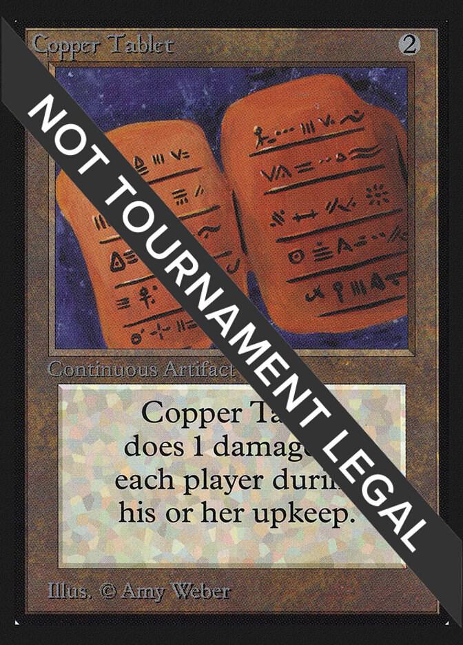 Copper Tablet (CE) - Collector's Edition - Magic: The Gathering ...